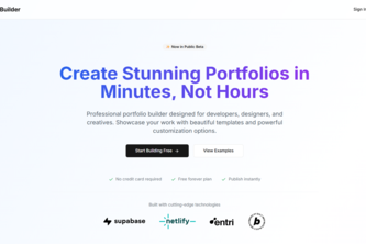 Portfolio Builder | Devpost