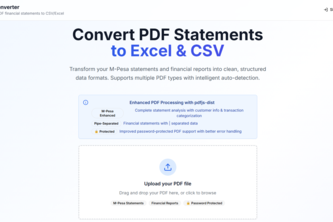 Statement To CSV | Devpost