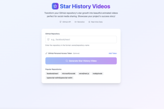 GitHub Star History Video Animation Generator | Devpost