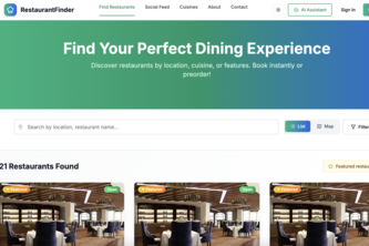 The Restaurant Finder | Devpost