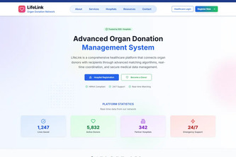 LifeLine – Organ Donation Platform | Devpost