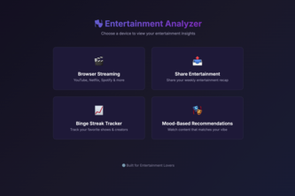 Entertainment Analyzer | Devpost