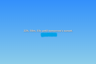 Sunset Countdown Clock | Devpost