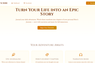 Odyscribe - Your Hero Journaling App | Devpost