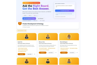 AdvisorBoard: Multi-Expert AI Advisory Panels | Devpost