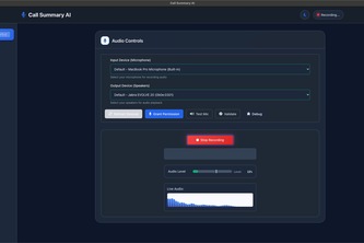 Call Summary AI - Professional Desktop Application | Devpost