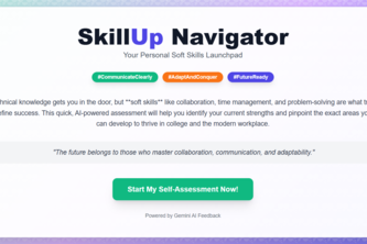 Skill Up: The AI Soft Skills Coach | Devpost