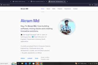 Akram_portfolio | Devpost