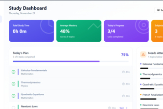 StudySmart – Smart Study Dashboard | Devpost