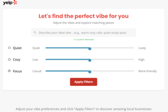 Yelp AI Vibe Matcher | Devpost