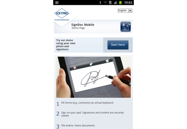 SignDoc Mobile | Samsung Galaxy Note S Pen App Challenge