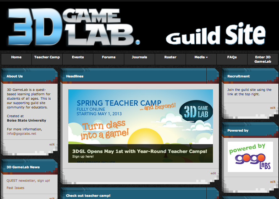 3D GameLab: Quest-Based Learning & Badges | NYC Schools Gap App Challenge
