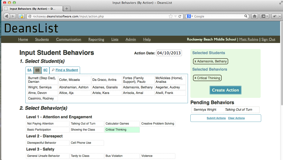 DeansList | NYC Schools Gap App Challenge