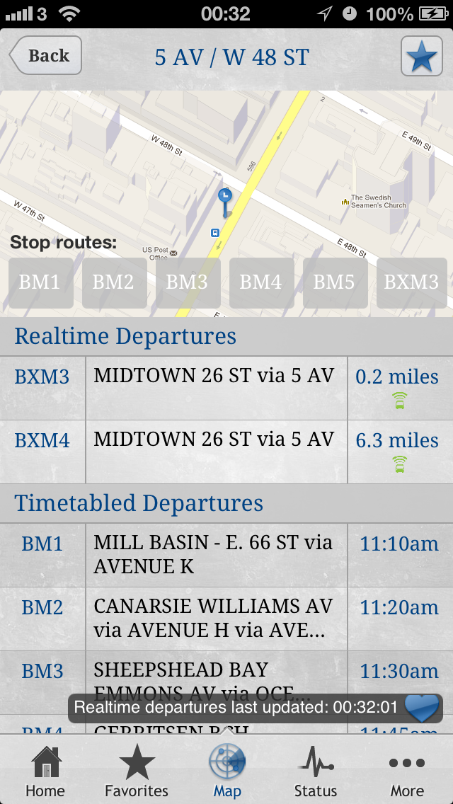 Bus New York City for iPhone | MTA App Quest