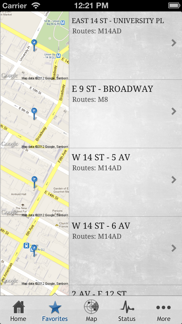 Bus New York City for iPhone | MTA App Quest